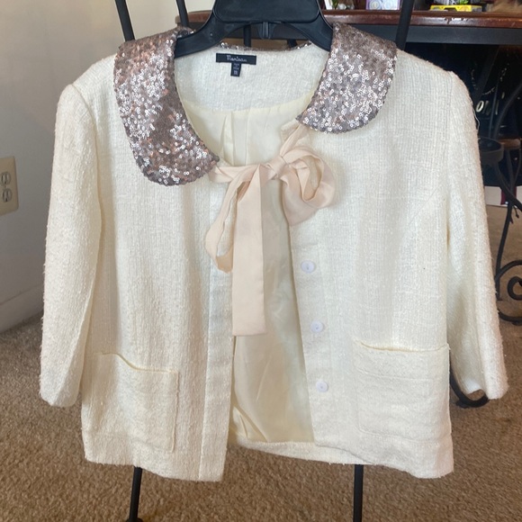Jackets & Coats | Cream Banquet Jacket | Poshmark